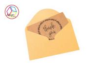 China Brown Clolor Custom Card Printing , Printable Business Cards Unique Design for sale