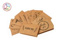 China Brown Clolor Custom Card Printing , Printable Business Cards Unique Design for sale