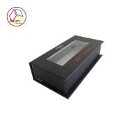 China Custom Hair Packaging Boxes With PVC Window Coated Paper OEM Service for sale