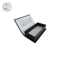 China Custom Hair Packaging Boxes With PVC Window Coated Paper OEM Service for sale