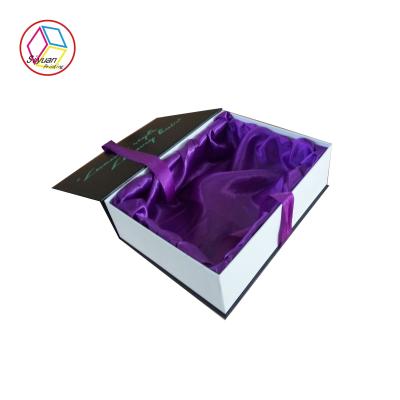 China Custom Printed Hair Weave Boxes Glossy Lamination Cardboard Packaging 500pcs MOQ for sale