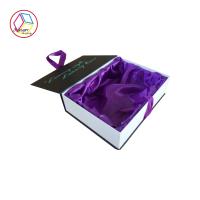 China Custom Printed Hair Weave Boxes Glossy Lamination Cardboard Packaging 500pcs MOQ for sale