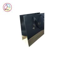 China Custom Logo Printed Paper Shopping Bags with Silk Handle 300gsm Coated Kraft for sale