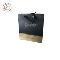 China Custom Logo Printed Paper Shopping Bags with Silk Handle 300gsm Coated Kraft for sale