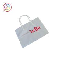 China Custom Recycled Paper Shopping Bags with Twisted Handle CMYK Printing 500pcs MOQ for sale