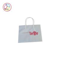 China Custom Recycled Paper Shopping Bags with Twisted Handle CMYK Printing 500pcs MOQ for sale
