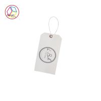 China Luxury White Cardboard Paper UV Coated Logo With String Eco - Friendly for sale