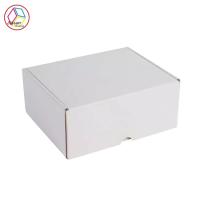 China Custom Printed Corrugated Apparel Packaging Boxes 200 GSM Recycled Kraft for sale