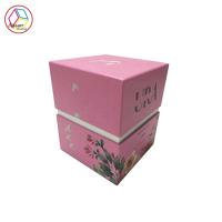 China Eco Friendly Cardboard Candle Boxes / Candle Package Box Spring Color for sale