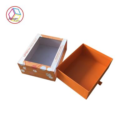 China Custom Rectangle Wrapping Paper Box Embossing Printing OEM Service 1000000pcs Supply for sale
