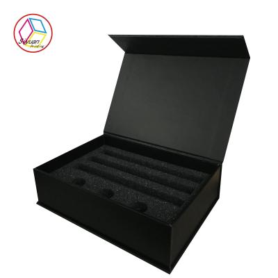 China FSC Black Color CCNB Fancy Paper Gift Box for Cosmetics Custom Size 250gsm for sale