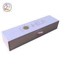 China Custom Foil Stamped Jewelry Paper Gift Box Drawer Box 200 Necklace Packaging for sale