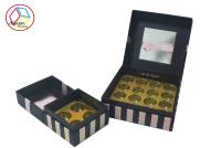 China Personalized Coated Paper Cupcake Gift Boxes with Plastic Insert 500pcs MOQ for sale