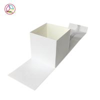 China Cubic Foldable Ivory Board Cardboard Gift Boxes Matte Lamination 400gsm for sale