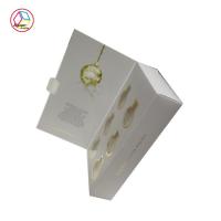 China Hot Stamping Ivory Board Cosmetic Gift Box With Customized Logo for sale