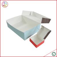 China Custom Printed Foldable Cupcake Boxes Ivory Board Food Grade 500pcs MOQ for sale