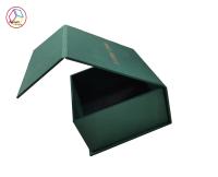 China Hot Stamping Flip Cardboard Jewelry Gift Boxes With Foam Insert for sale