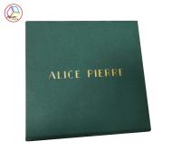 China Hot Stamping Flip Cardboard Jewelry Gift Boxes With Foam Insert for sale