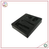 China Four Color Printing Black Cosmetic Gift Box Soft Touch Lamination for sale