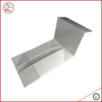 China Ivory Cardboard Foldable Gift Packaging Box With Wrapping Bag for sale
