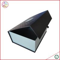 China Custom Logo Four Pieces Magnetic Gift Box With Satin Ribbon for sale