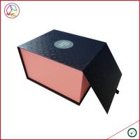 China Custom Logo Four Pieces Magnetic Gift Box With Satin Ribbon for sale