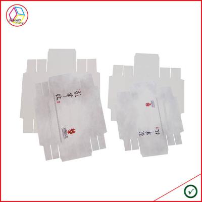 China Ivory Lamination Cardboard Perfume Packaging Box Cubic Shape Custom Size 2mm Thickness for sale