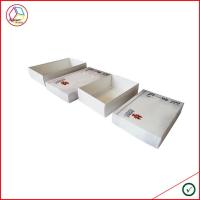 China Ivory Lamination Cardboard Perfume Packaging Box Cubic Shape Custom Size 2mm Thickness for sale