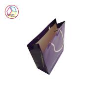 China Ivory Board Printed Paper Bags Varnish Surface With String for sale