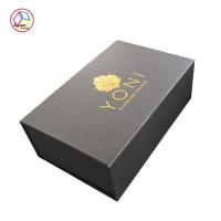 China Flip Gold Foil Hair Extensions Packaging Box Matte Lamination With Insert for sale