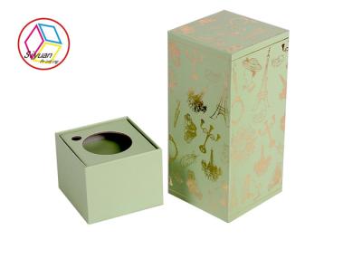 China Hot Stamping Ivory Board Cosmetic Storage Box 5x5x20cm Full Color Printing for sale