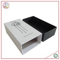 China White Fancy Paper Gift Box Pen Packing Rectangular Sliding Box Matt Lamination for sale