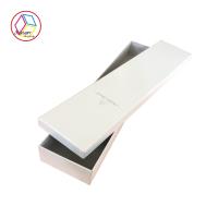 China Luxury Pure White Long Craft Paper Gift Box For Braclet Packaging for sale