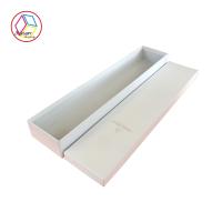 China Luxury Pure White Long Craft Paper Gift Box For Braclet Packaging for sale