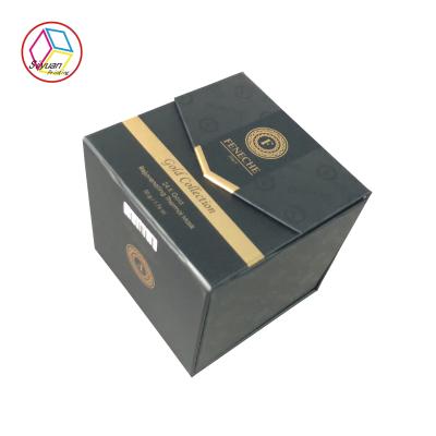 China Flip Shape Gold Foiled Craft Paper Gift Box For Jewelry Packaging for sale