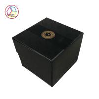 China Flip Shape Gold Foiled Craft Paper Gift Box For Jewelry Packaging for sale