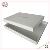 China Pure White Cubic Two Pieces Cosmetic Paper Box Customized Design for sale