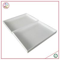 China Pure White Cubic Two Pieces Cosmetic Paper Box Customized Design for sale