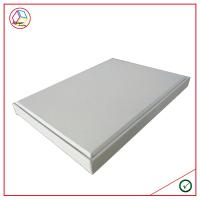 China Pure White Cubic Two Pieces Cosmetic Paper Box Customized Design for sale