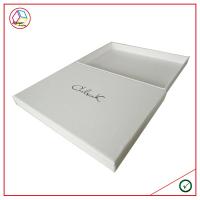 China Pure White Cubic Two Pieces Cosmetic Paper Box Customized Design for sale
