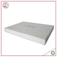 China Pure White Cubic Two Pieces Cosmetic Paper Box Customized Design for sale