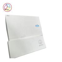 China Textured Art Paper White Jewelry Paper Gift Box Foldable for sale