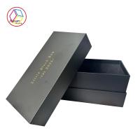 China Black Neck Box With Gold Foil Logo EVA Insert For Cosmetic Package for sale