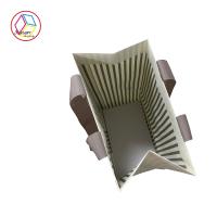 China Custom Eco Friendly Silver Foil Logo Handmade Paper Bags with Ribbon 310x435x280mm for sale