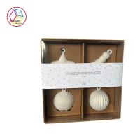 China Custom Cubic Kraft Card Box 15x15x5cm with Paper Insert for Ceramic Gift Packaging for sale