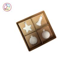 China Custom Cubic Kraft Card Box 15x15x5cm with Paper Insert for Ceramic Gift Packaging for sale