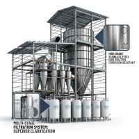 China 100 kg/h Water Evaporation Capacity Centrifugal Spray Dryer with Wear-Resistant Design for Alumina Zirconia Powder Processing for sale