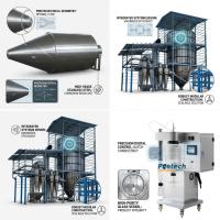 China Electric Chemical Spray Dryer with 5-200 kg/h Variable Capacity, PID Electric Heating Precision, and High Moisture Feed Capability for sale