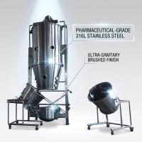 China Multi Function Fluid Bed Granulator Coater 30-120kg Batch 316L GMP Design for sale