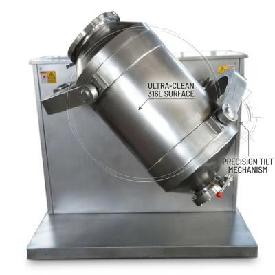 China High Shear Mixer Granulator 2 Min Dry Mix 1-4 Min Granulating 50kg Batch for sale